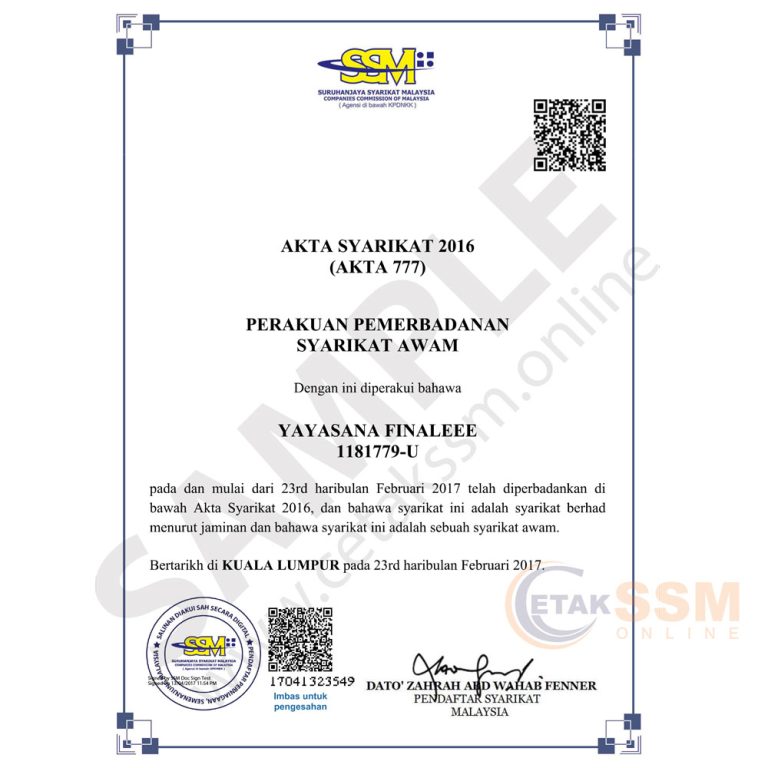 Reprint Form 9, 24 & 49 SSM | Borang 9, 24 & 49 SSM - CTC